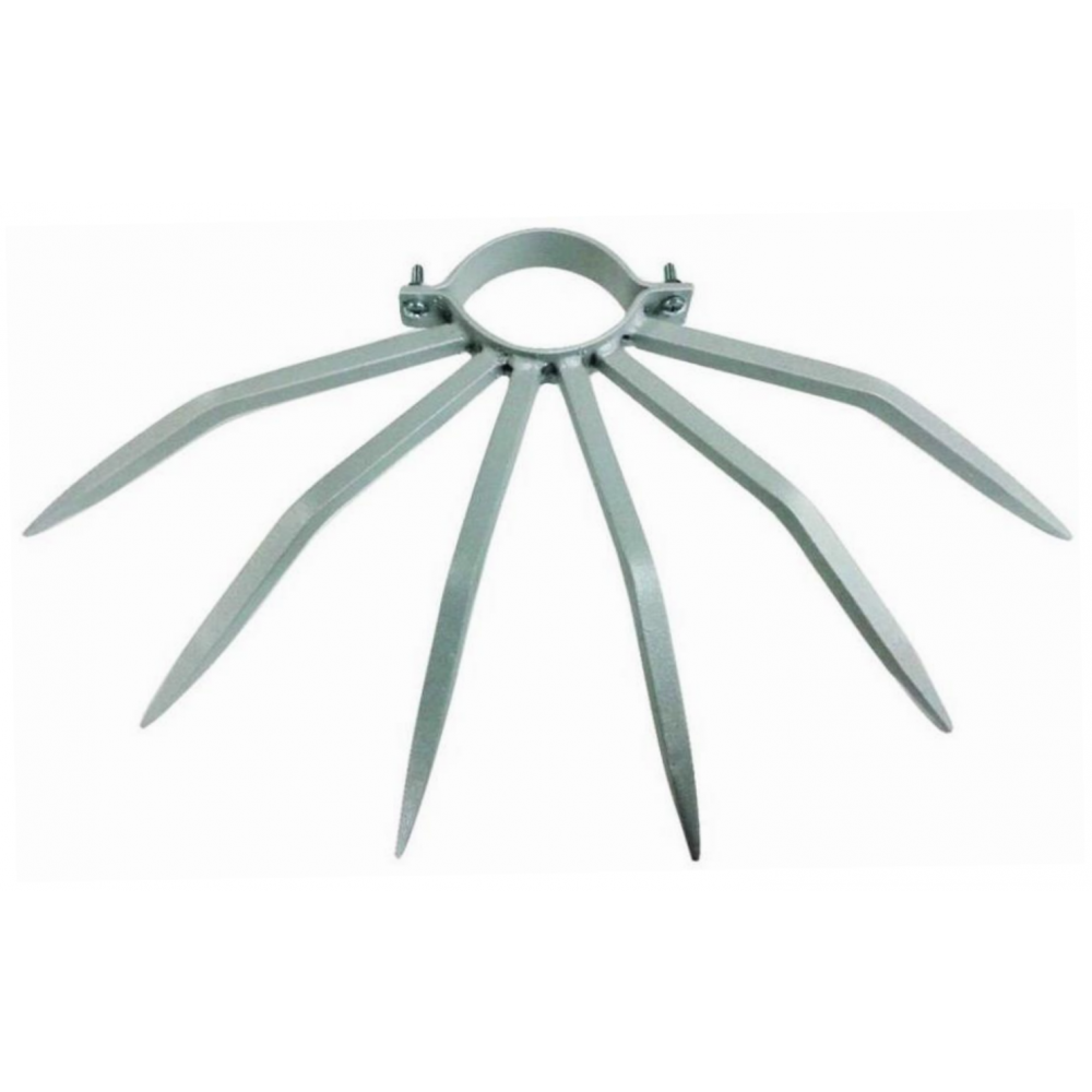Anti-theft Deterrent with Spikes for External Pipes 80 mm