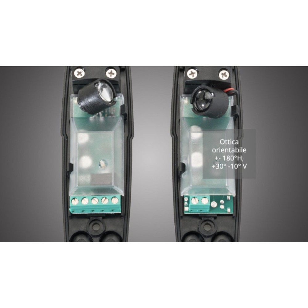 Wall-mounted photocells - with adjustable optics