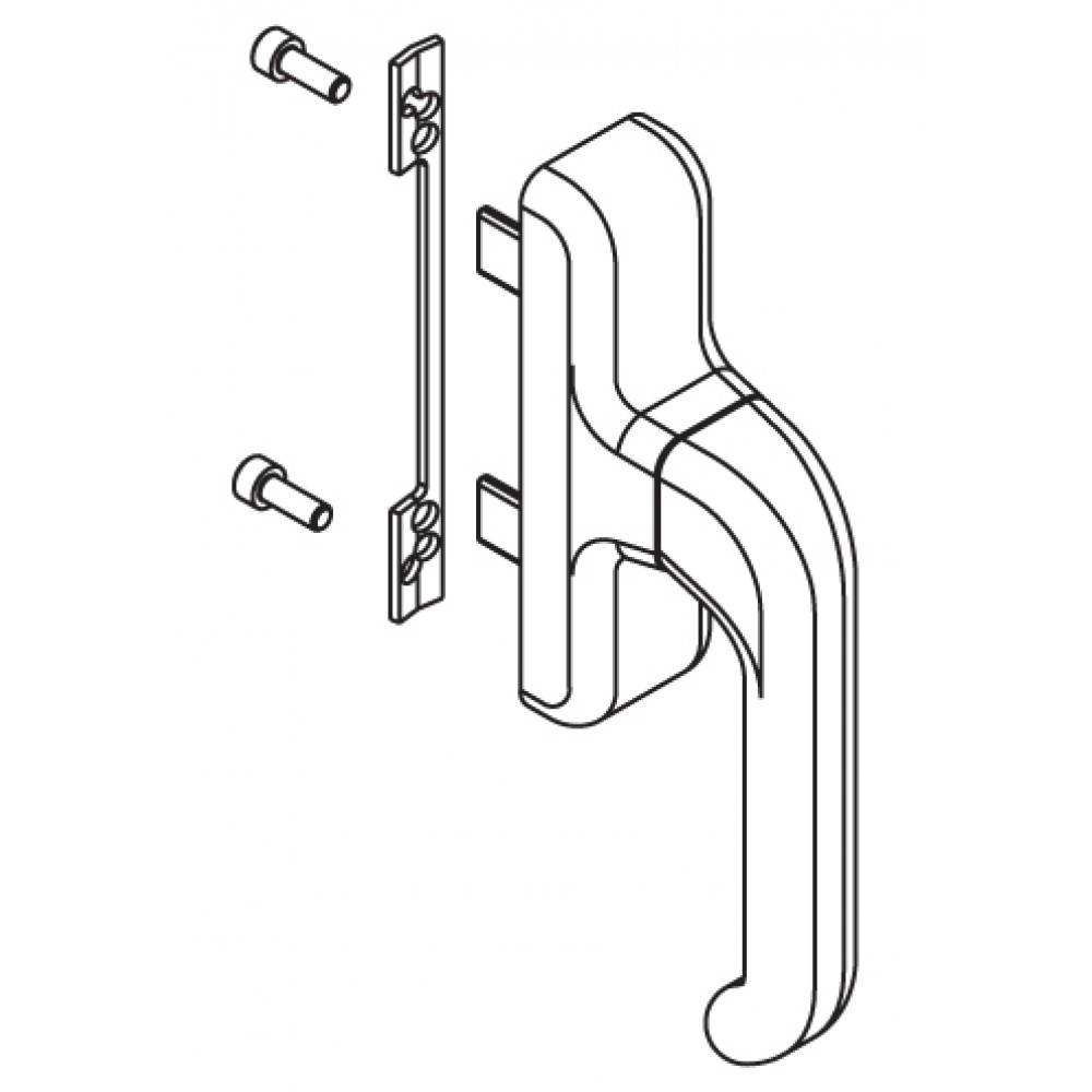 Giesse Window Handle Cremonese Euro for Door