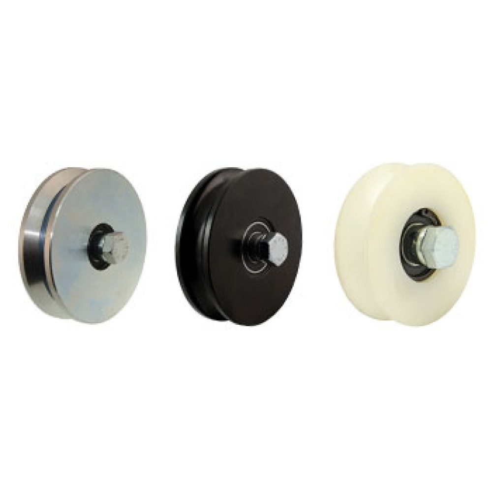 Sliding Gate Wheel - Round Groove 2 Bearings